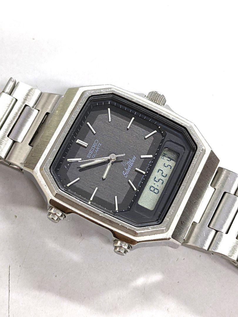 SEIKO SILVERWAVE ANA-DIGI VINTAGE 1982, Men's Fashion, Watches ...