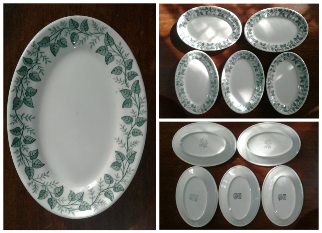 Set of 5 small platters Walker China Vitrified, Furniture & Home Living ...