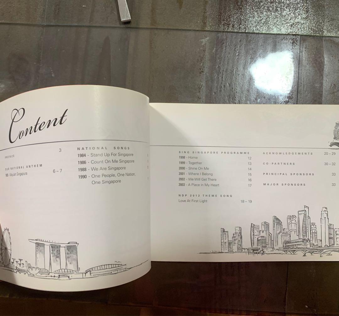 Singapore 2012 NDP book with all National Day songs since independence ...