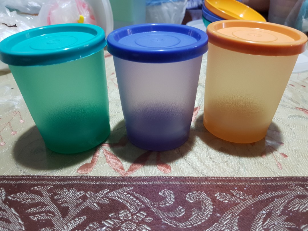 Small round Tupperware tubbler, Furniture & Home Living, Kitchenware ...