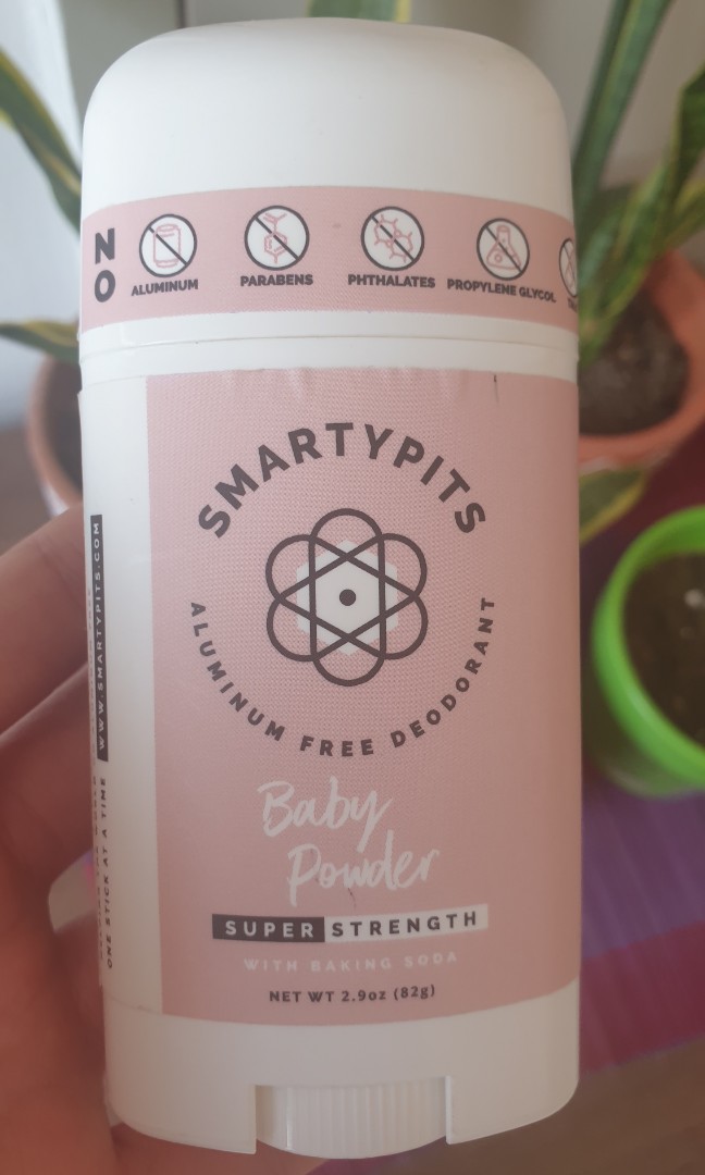Smarty pits aluminum free deodorant baby powder, Beauty & Personal Care ...