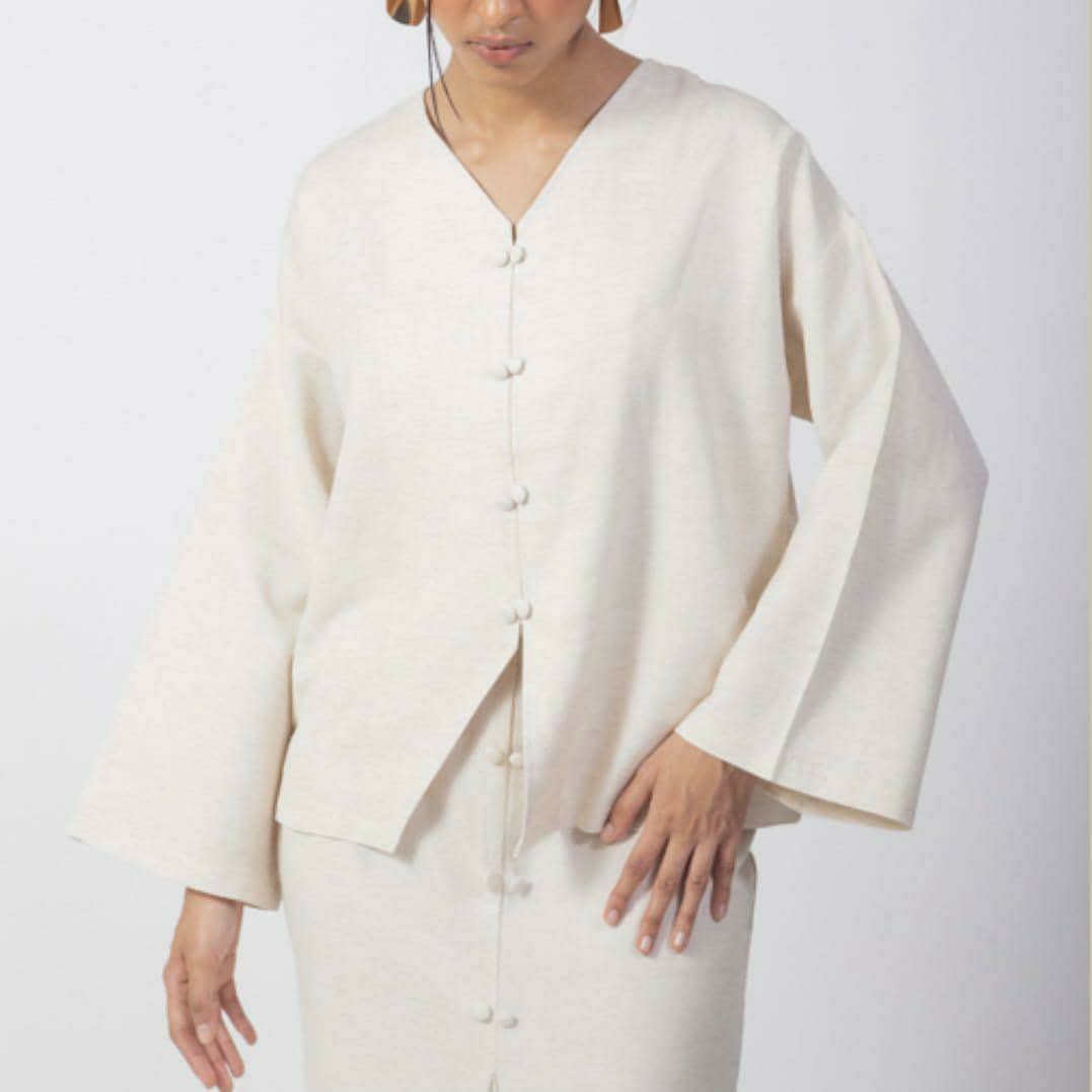 Sueka Sueka Quirky Kurung set in sand, Women's Fashion, Muslimah ...