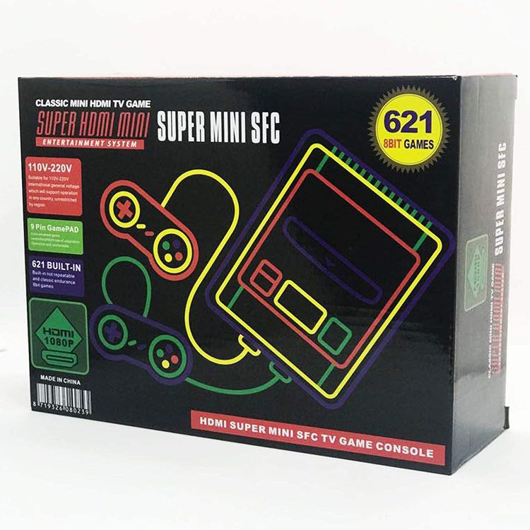SUPER MINI SFC - CLASSIC MINI HDMI TV GAME CONSOLE WITH 621 BUILT-IN ...