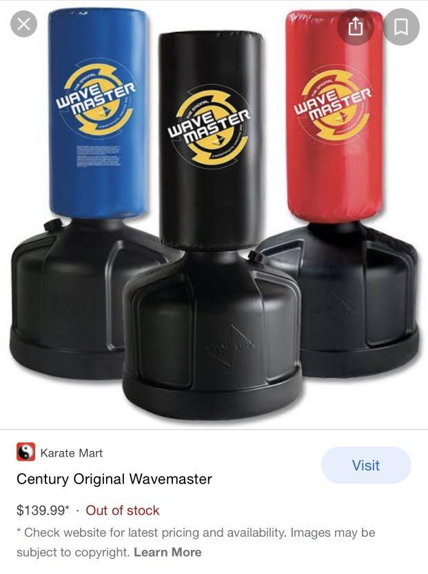 The Original Wavemaster. The Original Freestanding training bag boxing ...