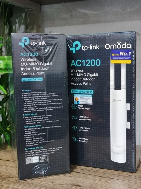 TP LINK EAP 225 Outdoor AC1200 Wireless MU-MIMO Gigabit Indoor/Outdoor ...