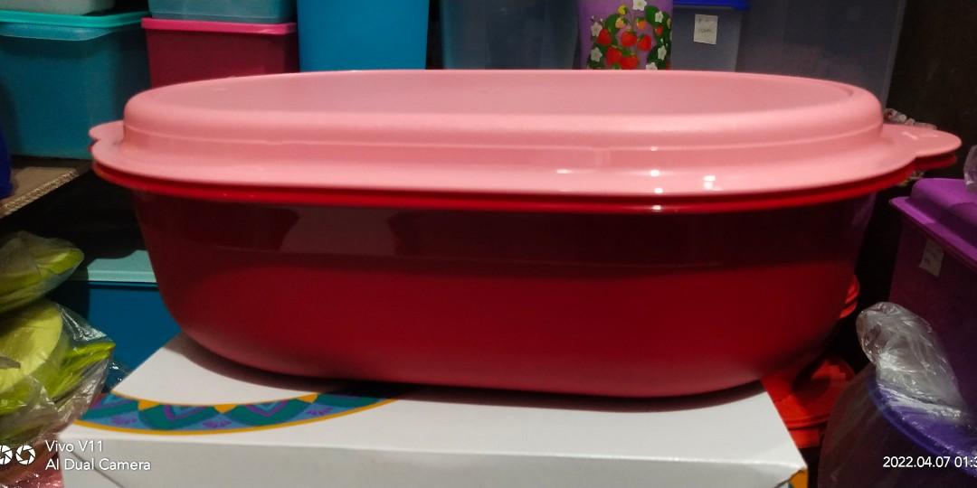 Tupperware Large Oval Server, Furniture & Home Living, Kitchenware ...