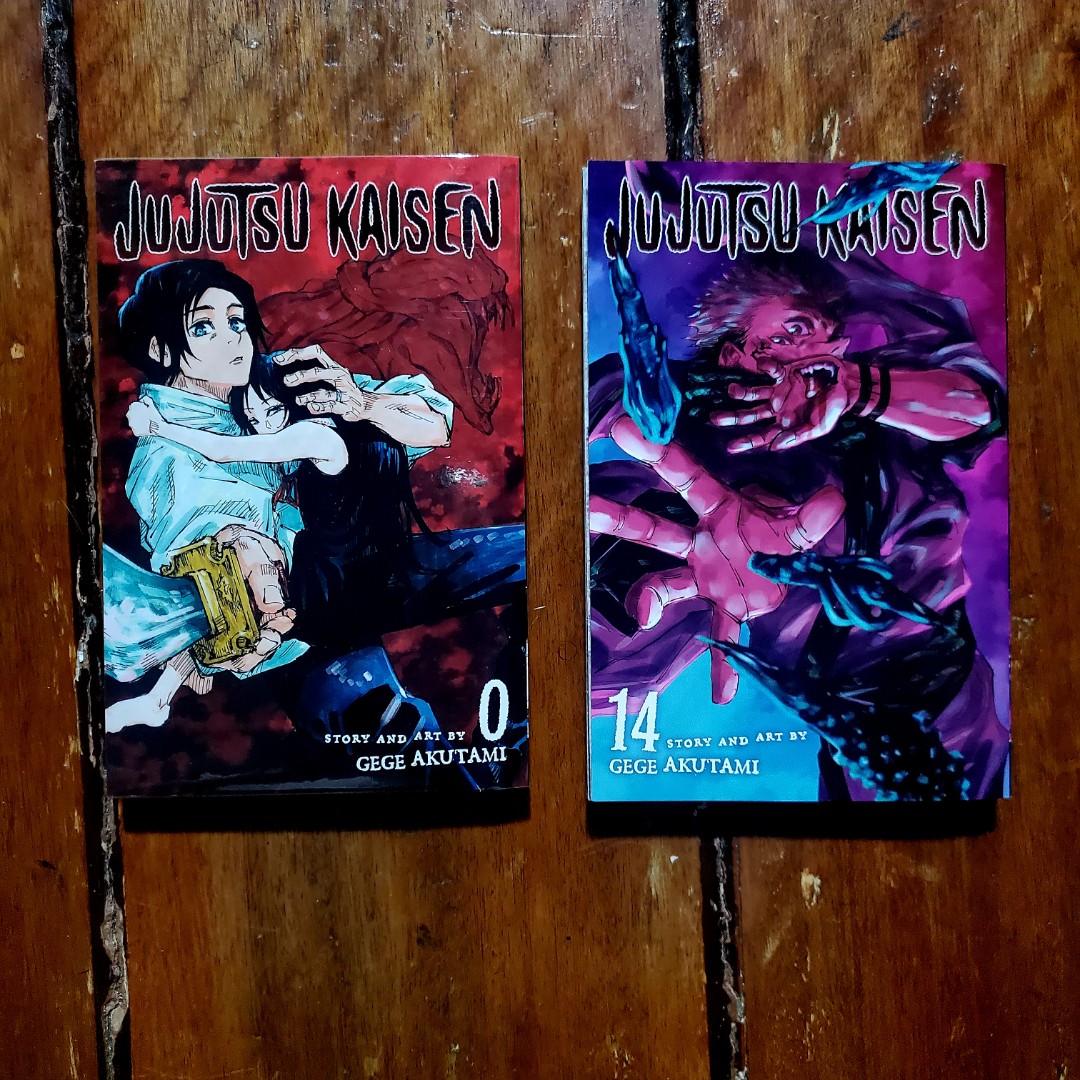 [USED] Jujutsu Kaisen JJK Manga Bundle Volume 0 and Volume 14, Hobbies ...