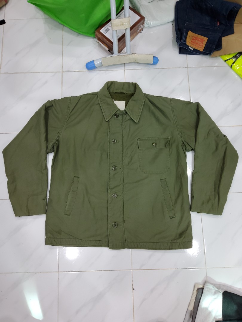 Usn deck jacket, Men's Fashion, Coats, Jackets and Outerwear on Carousell