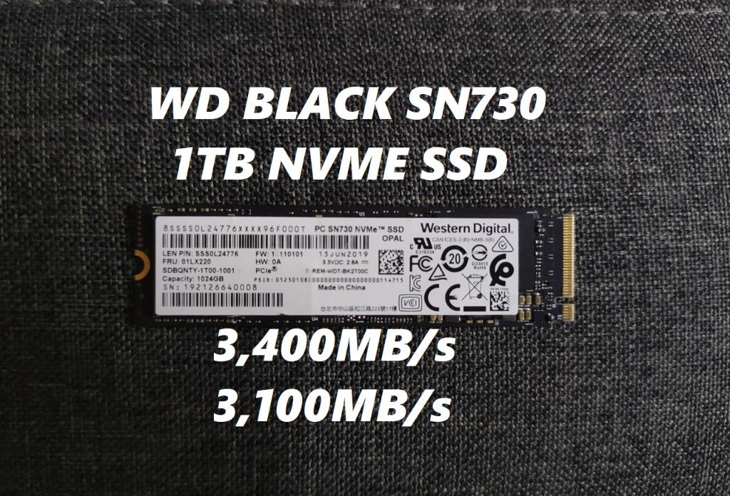 WD SN730 1TB NVME SSD 3,400MB/s and 3,100MB/s, Computers & Tech, Parts ...