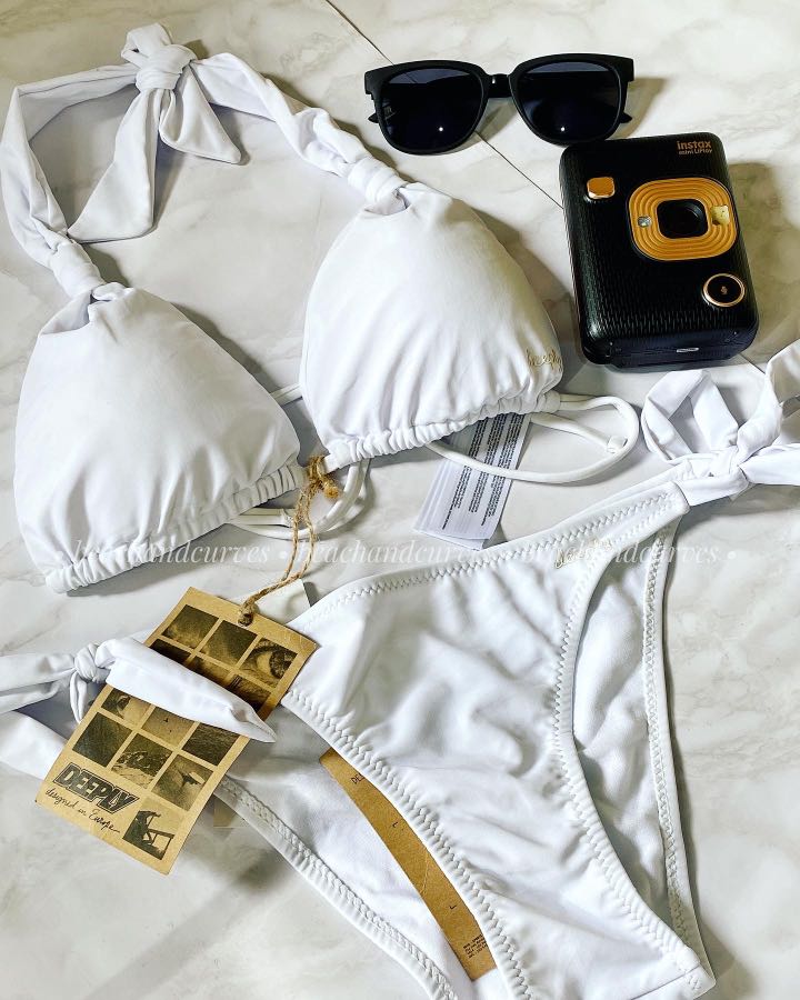 White Two piece swimsuit, Women's Fashion, Swimwear, Bikinis ...