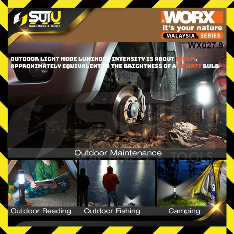 WORX WX027.9 20V 4IN1 LED Light / LED Torch 510LM (SOLO - No Battery ...