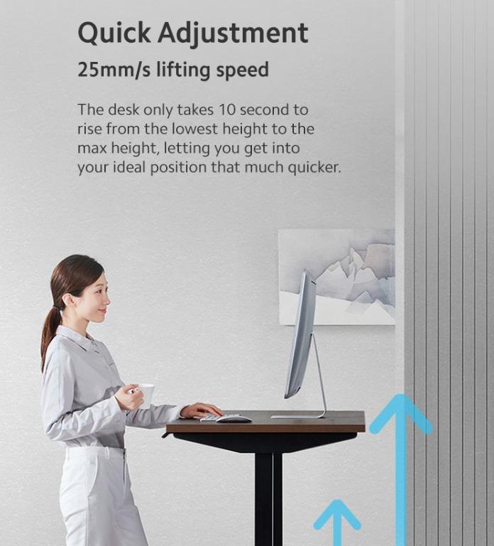 Xiaomi- Smart Standing Desk | Ergonomic Smart Work Table Desk Electric ...