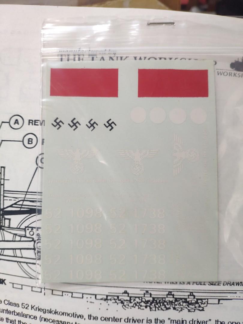 1:35 The Tank Workshop DRG Class 52 Kriegslokomotiven Full Resin Kit ...