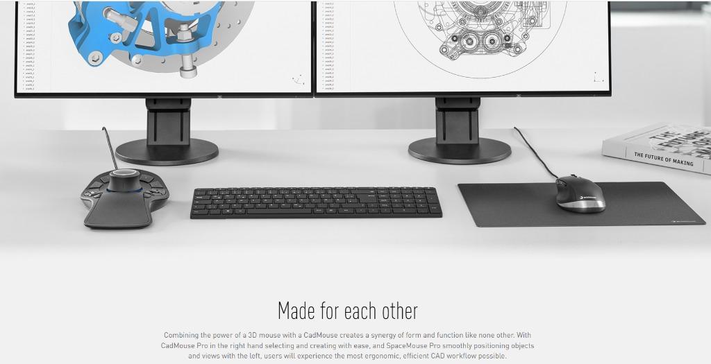 3Dconnexion CadMouse Pro Professional Mouse Autocad 3dmax Solidworks ...