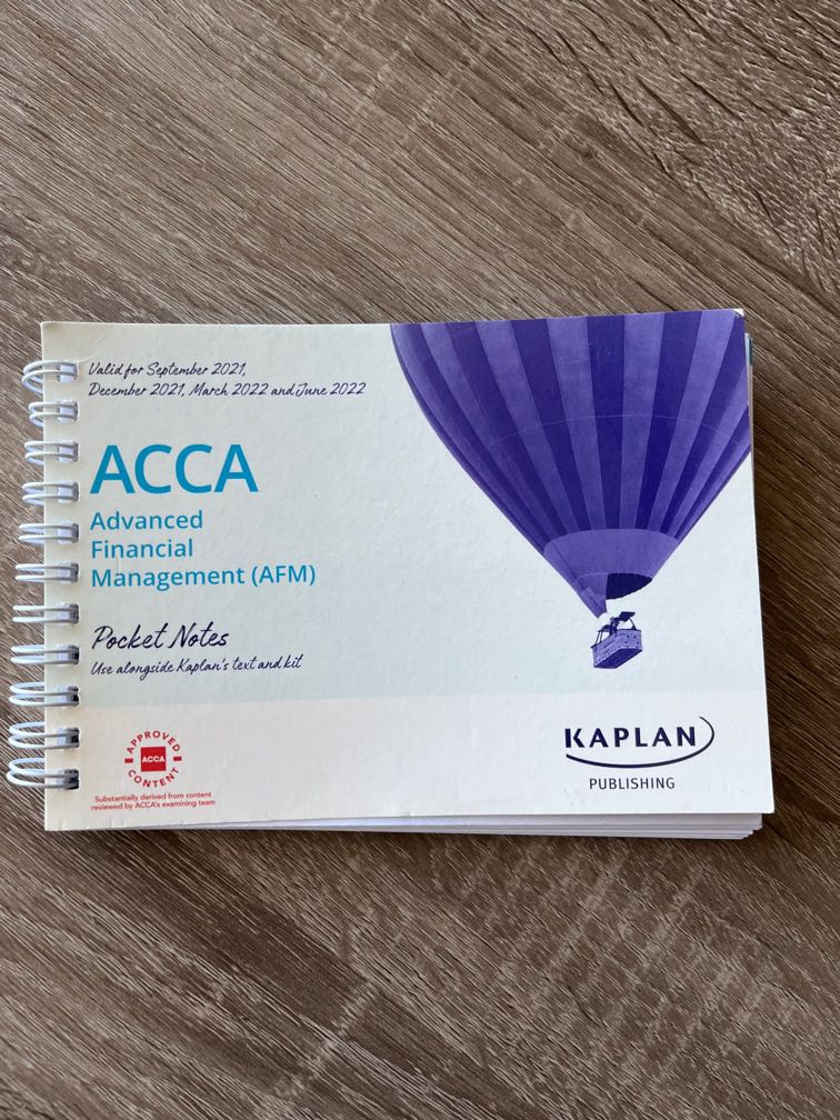 ACCA kaplan AFM pocket notes, Hobbies & Toys, Books & Magazines ...