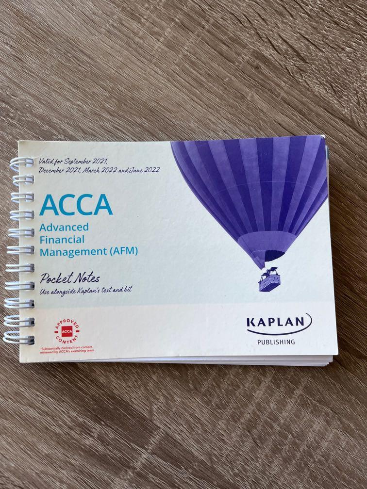 ACCA kaplan AFM pocket notes, Hobbies & Toys, Books & Magazines ...