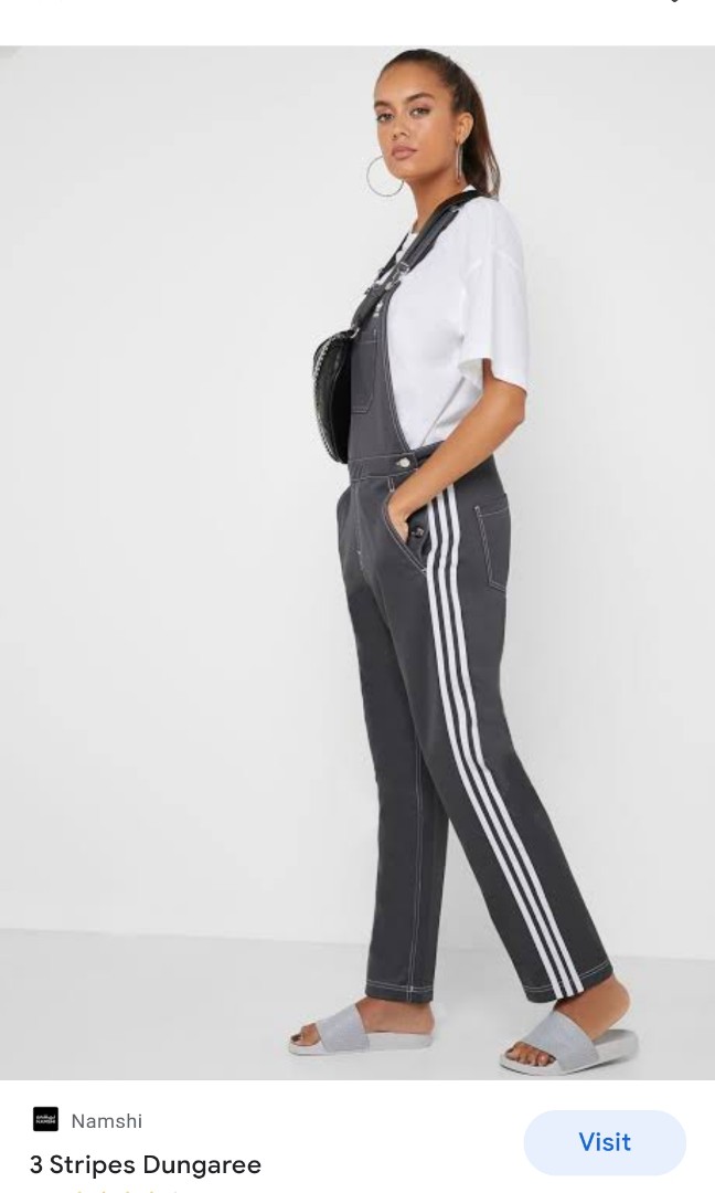 Adidas dungaree overalls, Women's Fashion, Dresses & Sets, Jumpsuits on ...