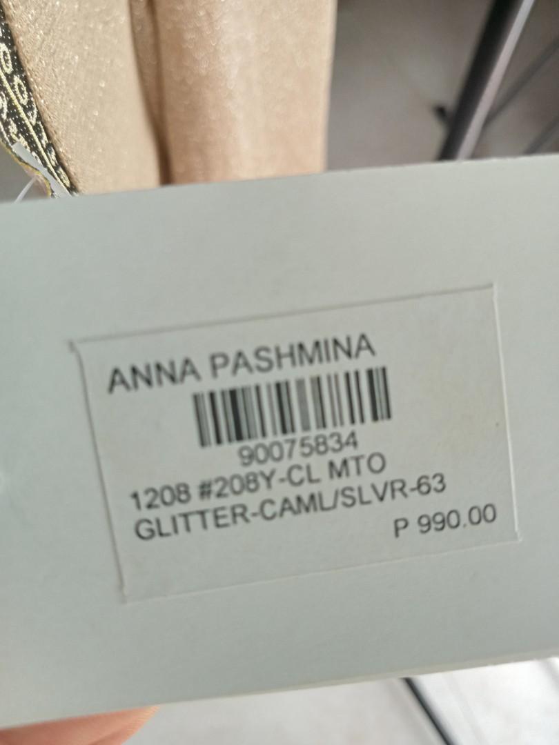ANNA PASHMINA GLITTER SHAWL, Women's Fashion, Watches & Accessories ...