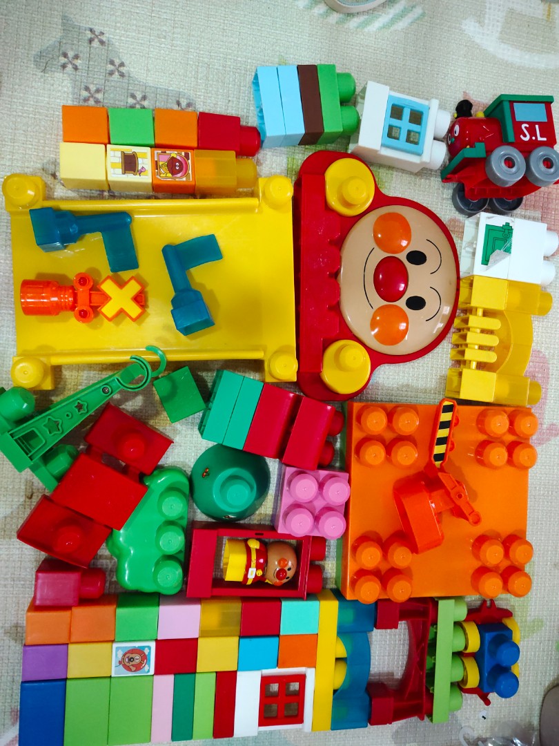 Anpanman Mega Block - 67pcs, Hobbies & Toys, Toys & Games on Carousell