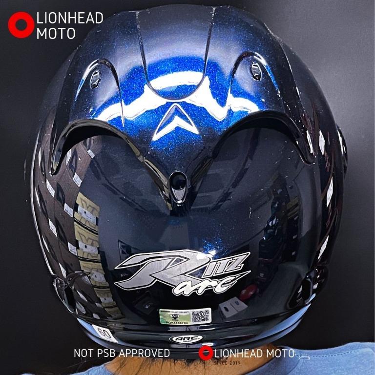 ARC RITZ MOTORCYCLE HELMET SPECIAL MALIBU BLUE, Motorcycles, Motorcycle ...