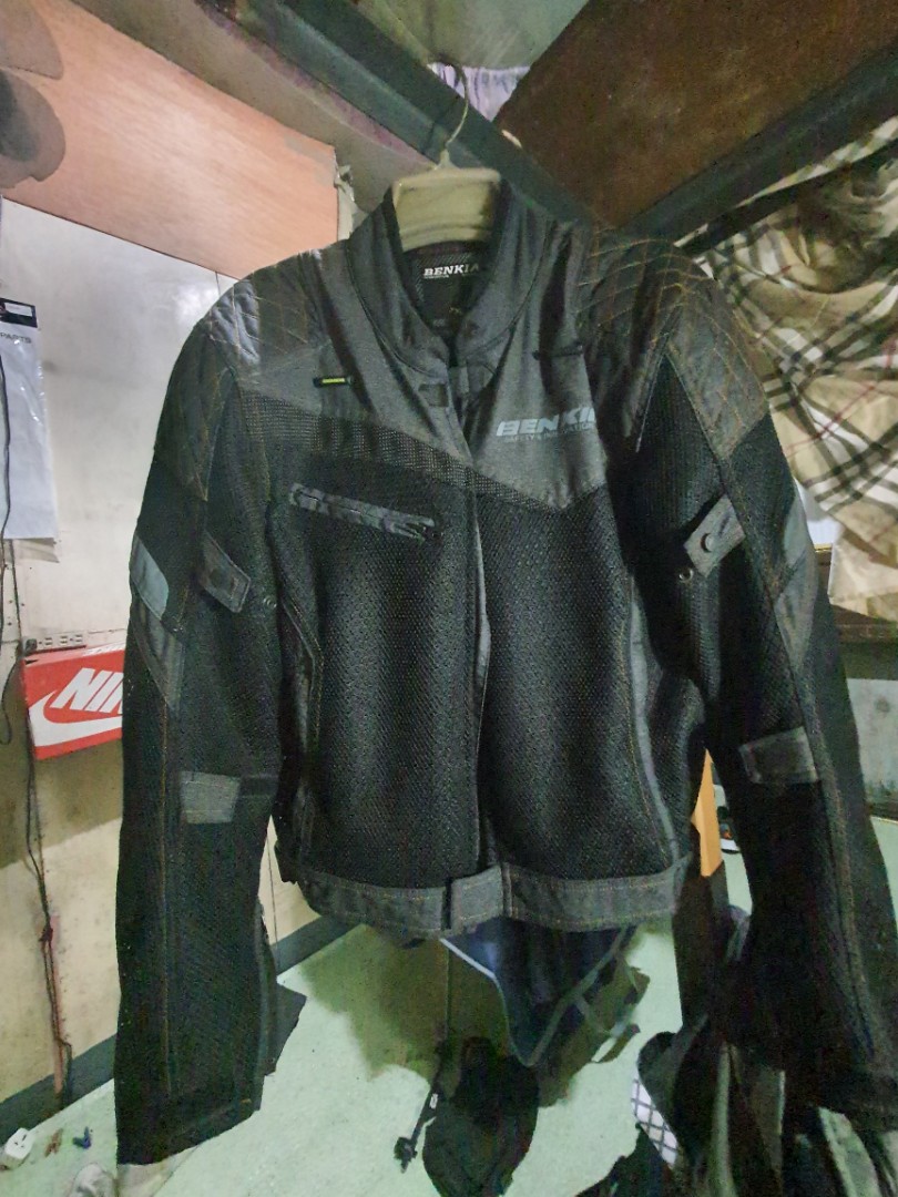 Benkia HDF-JS11 Denim Mesh Riding Jacket, Motorbikes, Motorbike Parts ...