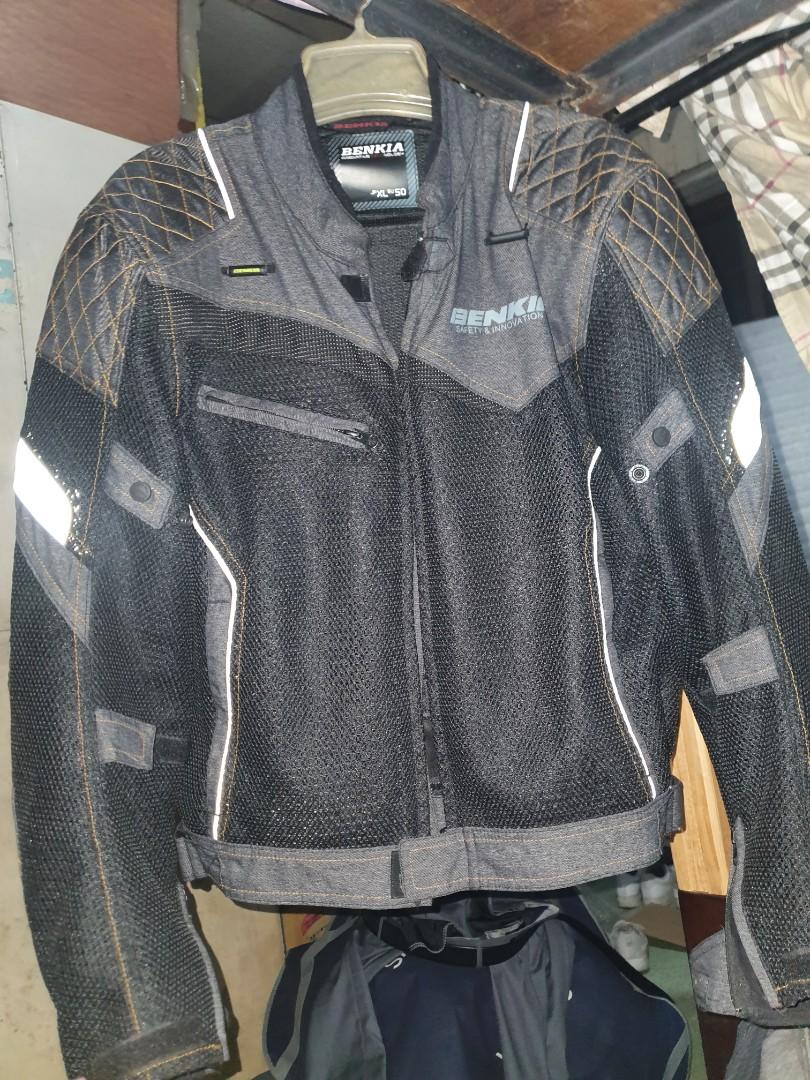 Benkia HDF-JS11 Denim Mesh Riding Jacket, Motorbikes, Motorbike Parts ...