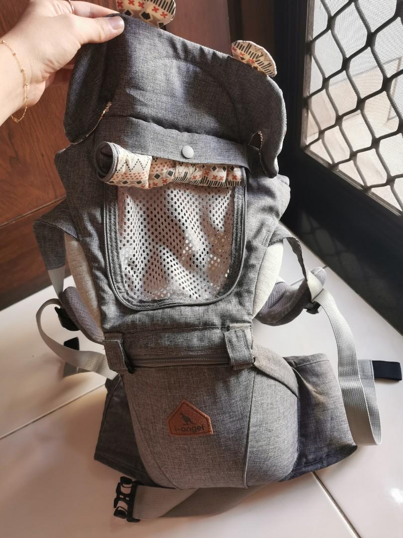 I Angel Carrier gendongan hip seat hello Melange Grey, Bayi & Anak ...