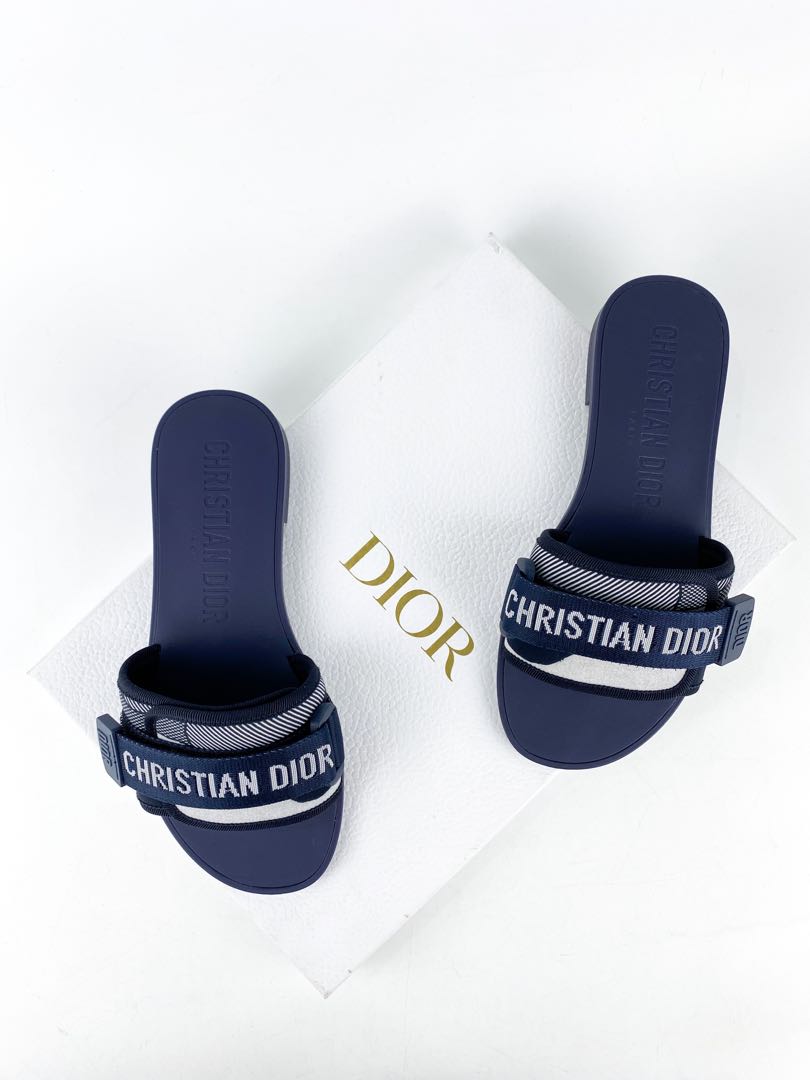 Christian Dior Dio(r)evolution Slides in Deep Blue, Luxury, Sneakers ...