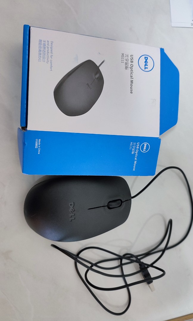 Dell mouse MS111 with 1000dpi, Computers & Tech, Parts & Accessories ...