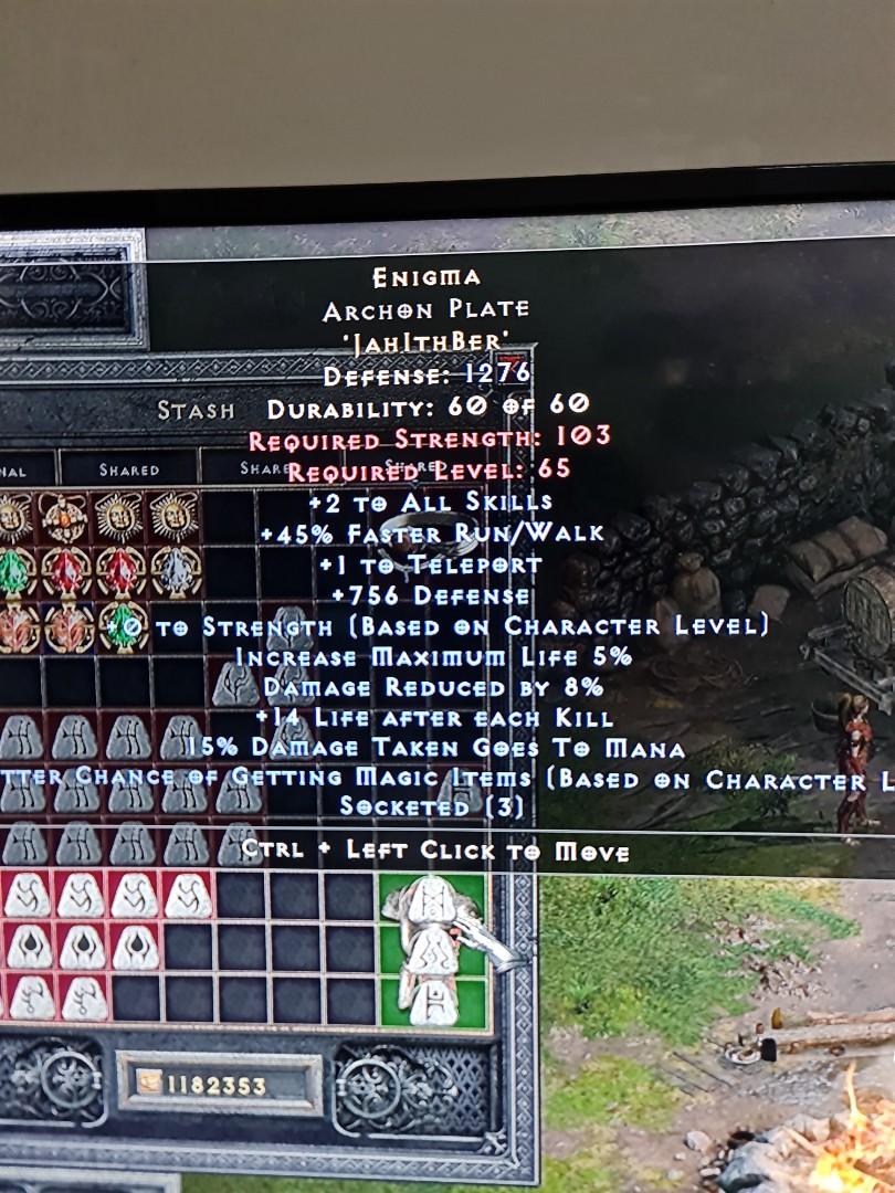 Diablo 2 D2R Enigma, Video Gaming, Gaming Accessories, In-Game Products ...