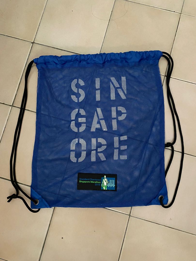 Drawstring bag from Stan Chart Marathon, Sports Equipment, Other Sports ...