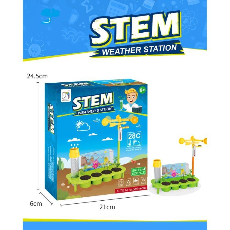 Ecological Weather Station toy Rain Volume DIY STEM Science Plant Plant ...