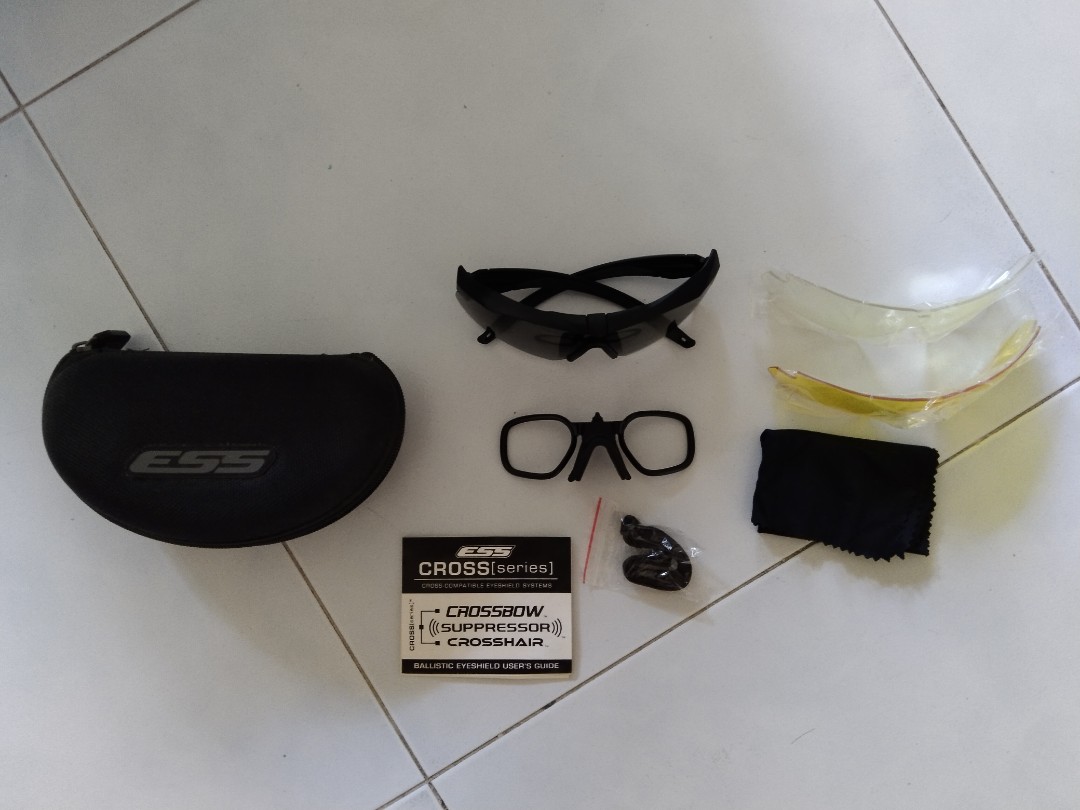 ESS Cross series crossbow tactical sunglasses 3 lens interchangeable ...