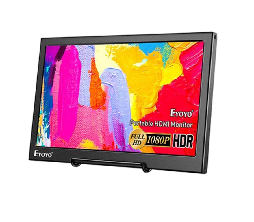 Eyoyo 13.3 inch Portable HDMI Gaming Monitor 1080P Dual HDMI Inputs ...