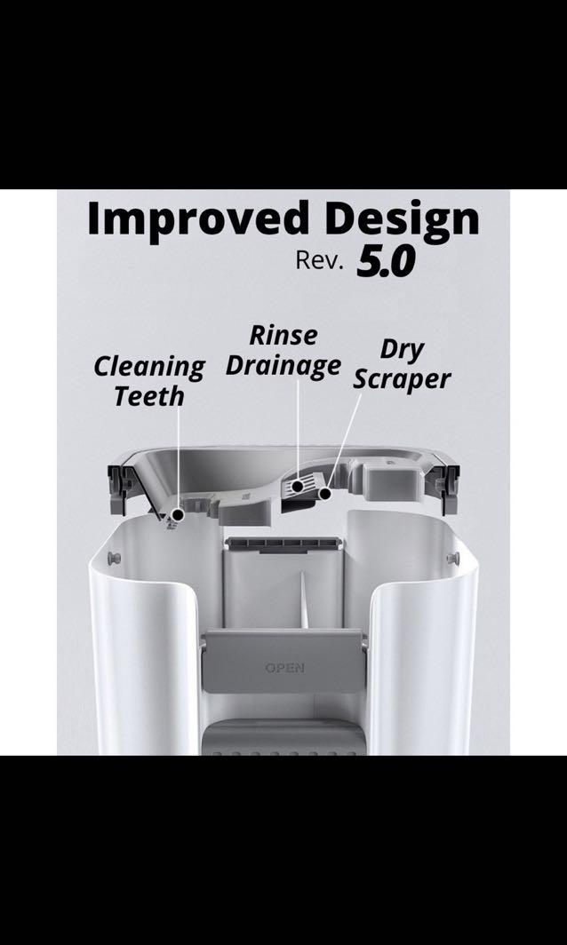 EzzyMop 5.0 All New Ezzy Mop with Micro Fiber Cleaning Cloth Clean and ...