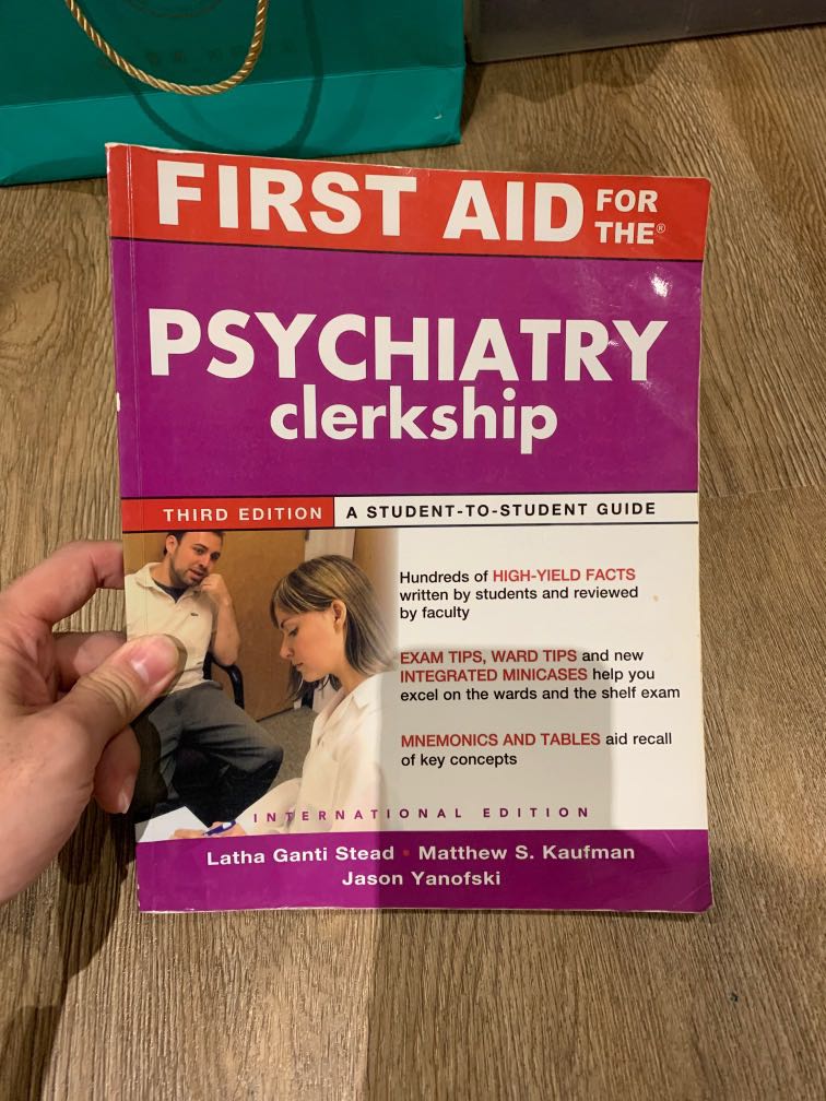 First Aid for the Psychiatry Clerkship, Hobbies & Toys, Books ...
