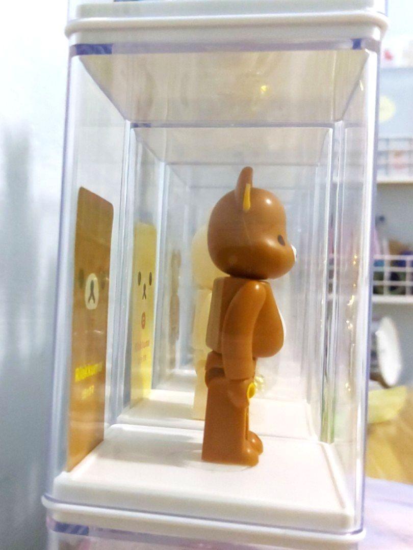 [FREE TRACKED MAIL] Bearbrick 100% Shelves Display Case Clear Acrylic ...