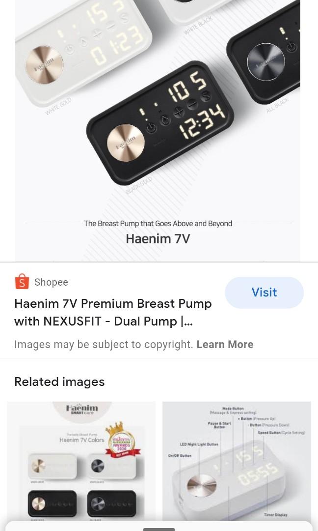 Haenim 7v portable pump, Babies & Kids, Nursing & Feeding ...