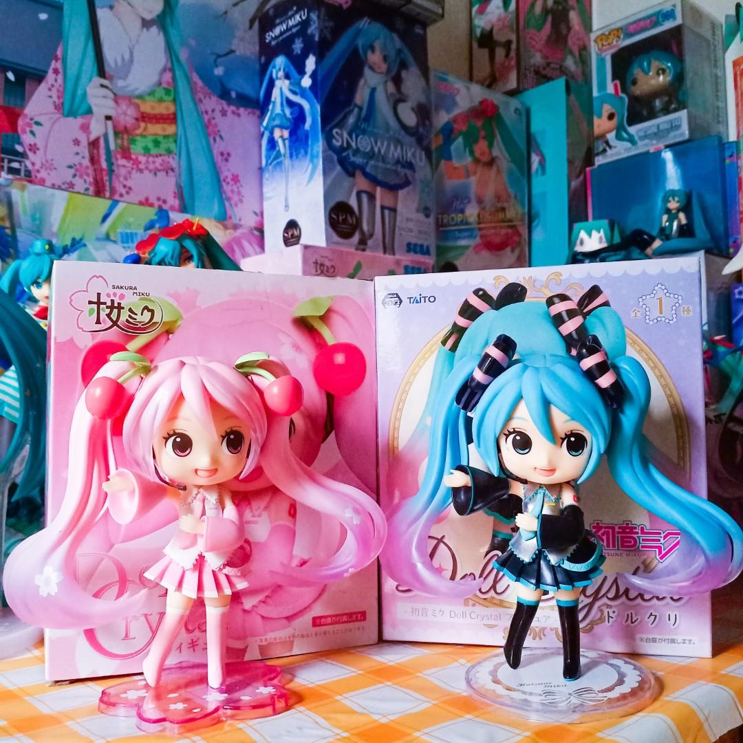 Hatsune Miku Crystal Doll Pair, Hobbies & Toys, Toys & Games on Carousell