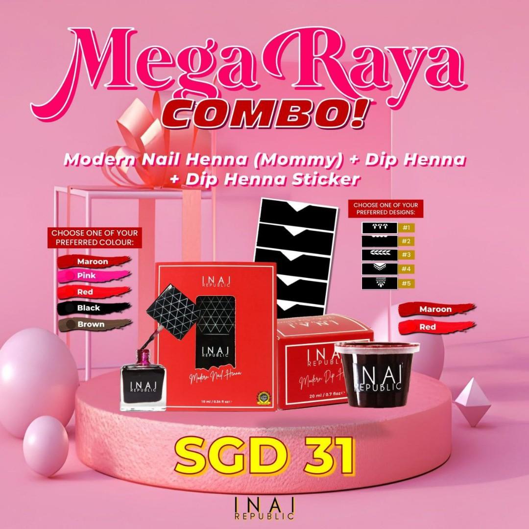 INAI REPUBLIC - MEGA RAYA COMBO, Beauty & Personal Care, Hands & Nails ...
