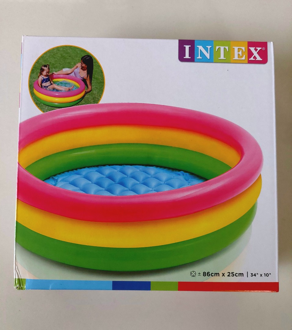Intex Swimming Pool 34" x 10", Babies & Kids, Infant Playtime on Carousell