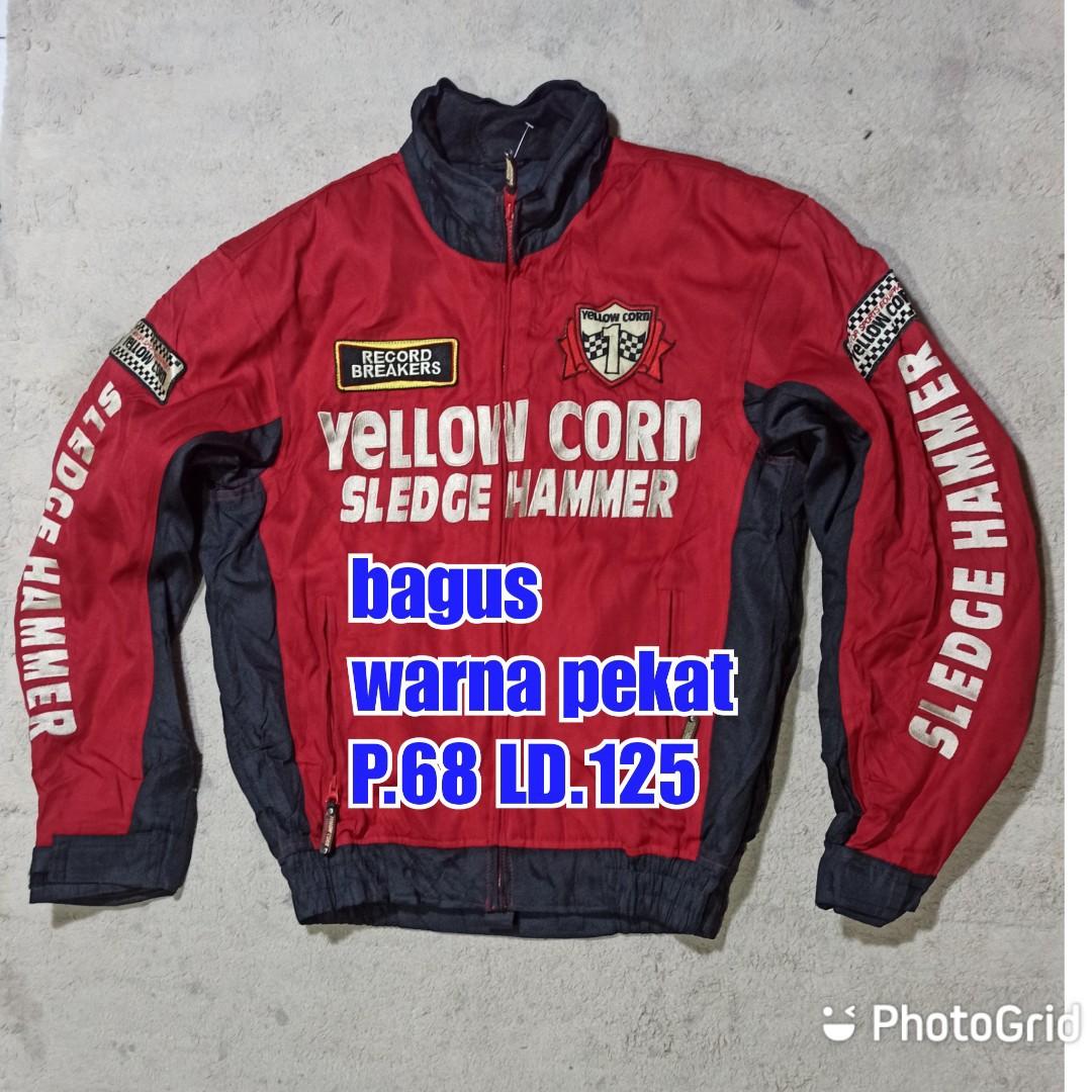 Jaket motor yellow corn, Olah Raga, Baju Olahraga di Carousell