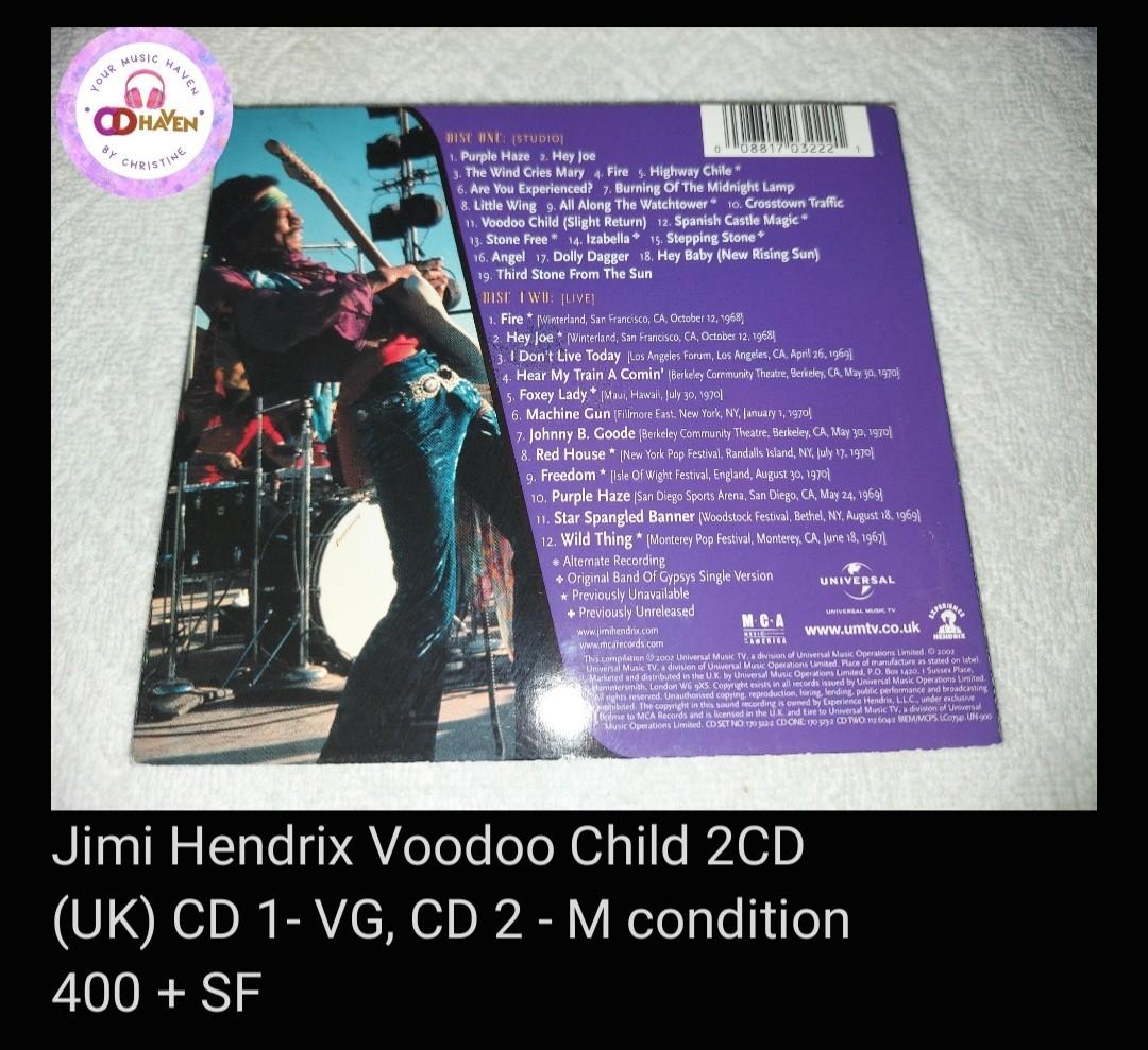 Jimi Hendrix Voodoo Child 2CD (unsealed), Hobbies & Toys, Music & Media ...
