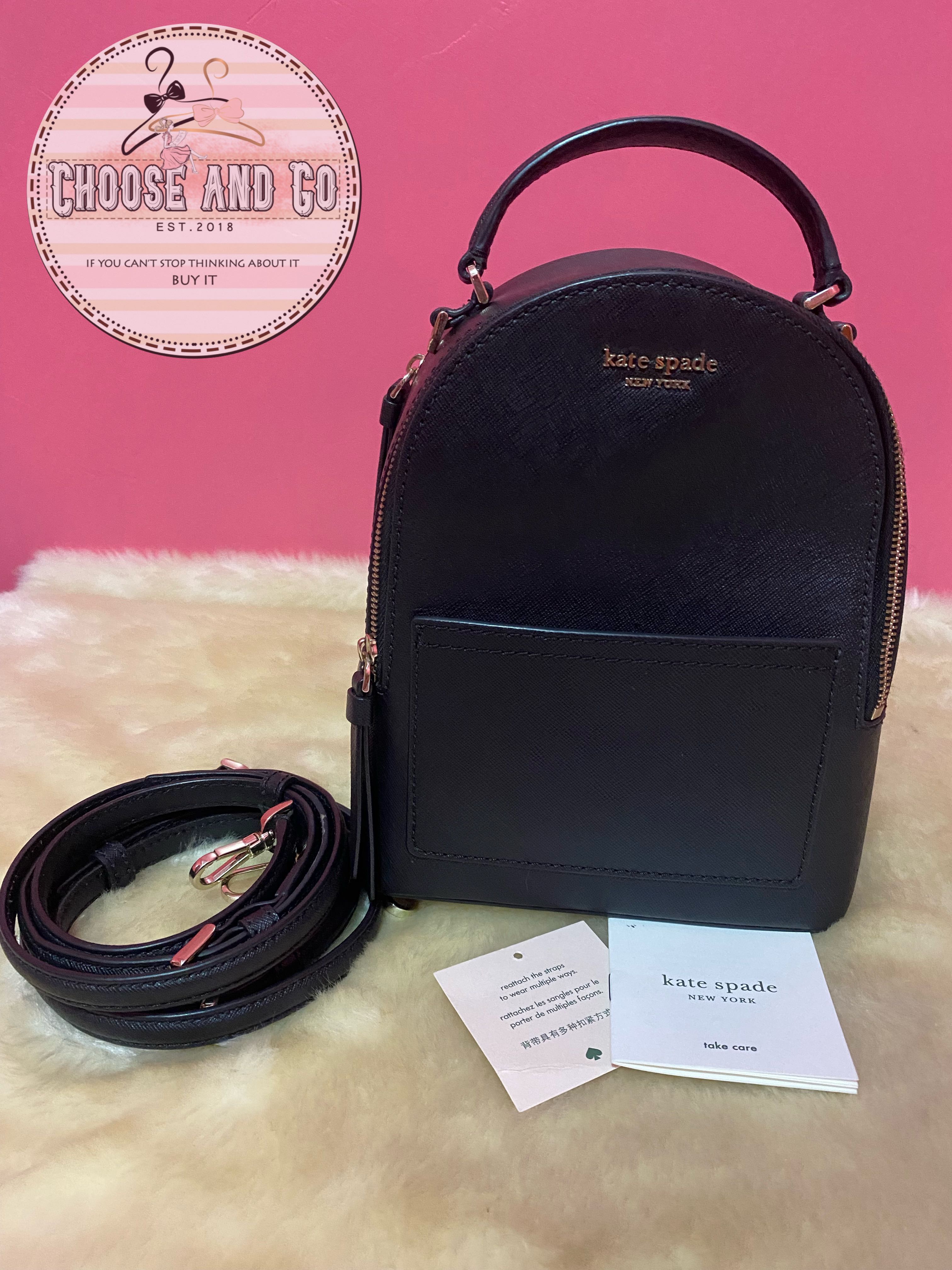Kate Spade Mini Convertible Backpack, Women's Fashion, Bags & Wallets ...