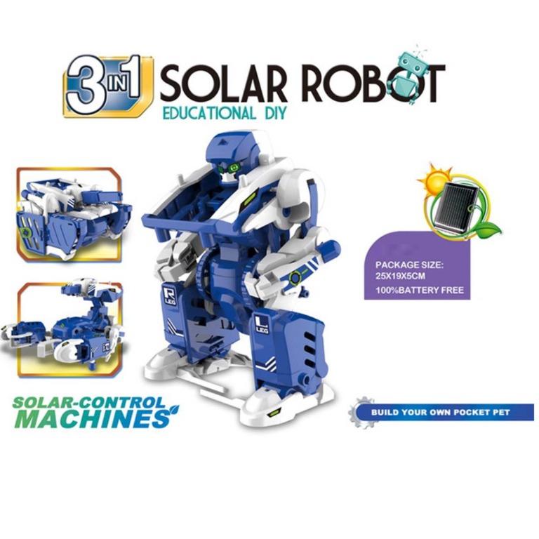 Kids DIY Solar Robot Experiment Kit Robotics Kit Solar Powered Robotics ...