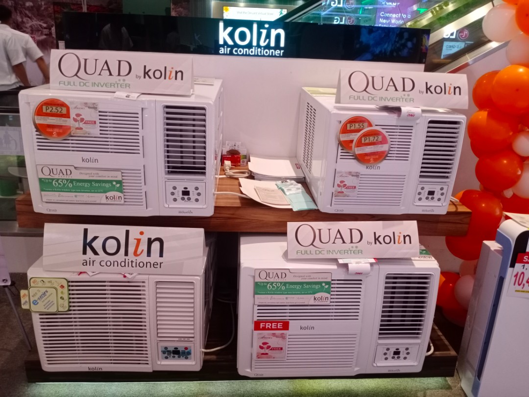 Kolin quad window type inverter air-con, TV & Home Appliances, Air ...