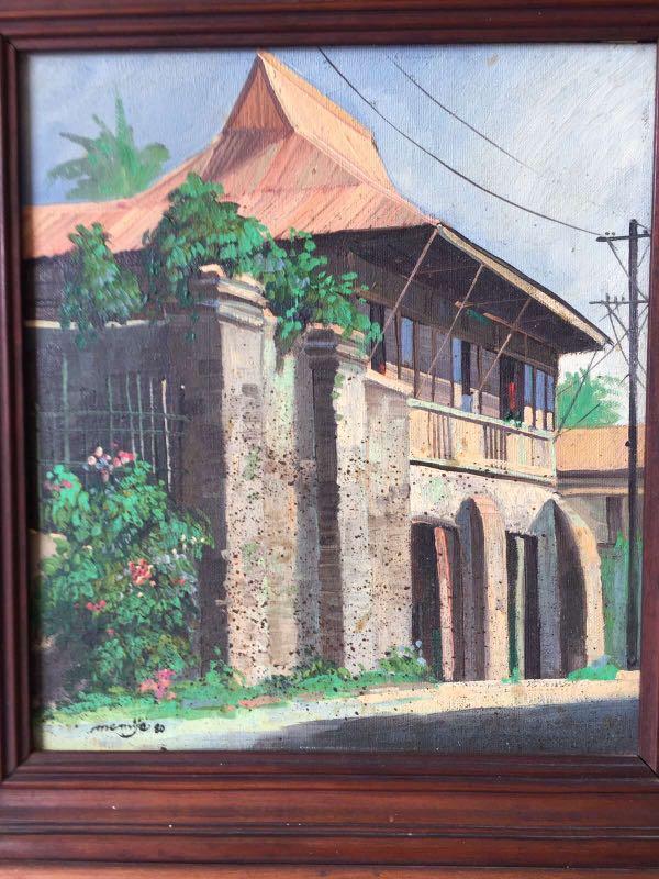 Lauro Memije Old Work Oil on Canvas Painting, Hobbies & Toys ...