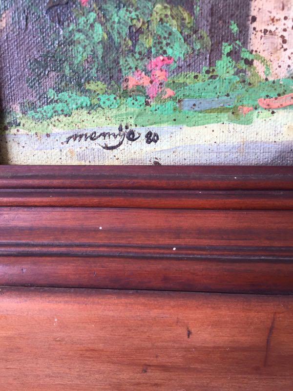 Lauro Memije Old Work Oil on Canvas Painting, Hobbies & Toys ...
