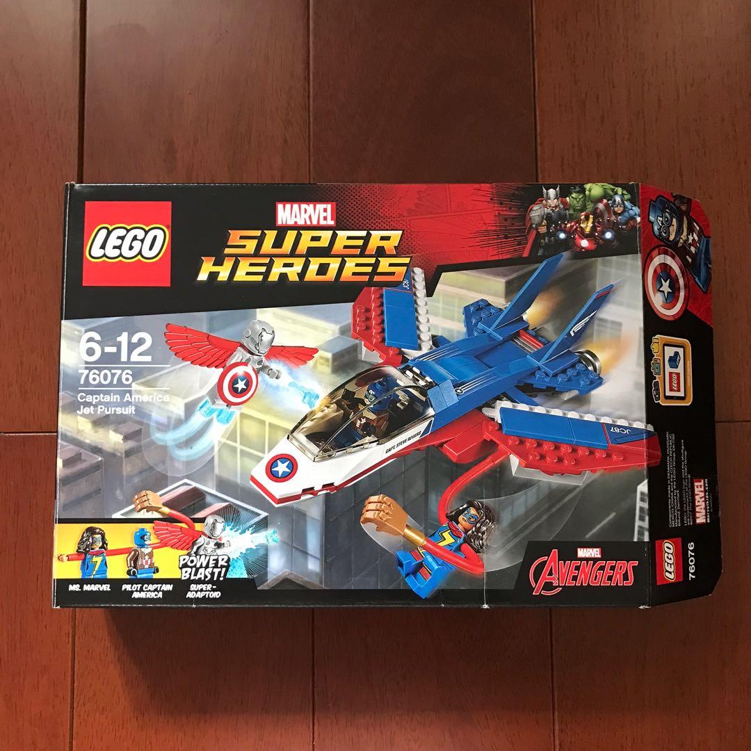 LEGO Marvel Captain America Jet Pursuit (vehicle only), Hobbies & Toys ...