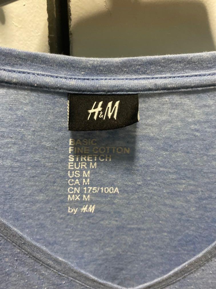 Light blue HnM, Men's Fashion, Tops & Sets, Tshirts & Polo Shirts on ...